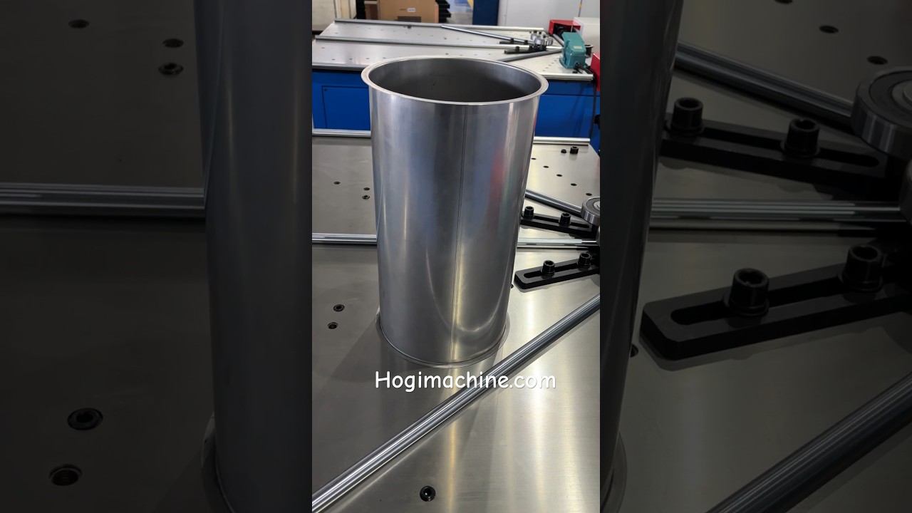 Hogi Hydraulic Flanging machine without die for ventilation duct fan flanges #flangingmachine #fan