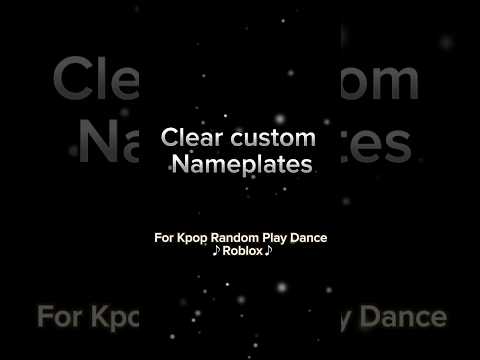 CLEAR Custom nameplates for KRPD roblox (part 3) #kpop #roblox #custom #krpdance