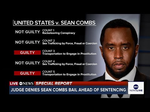 'Diddy' trial updates: Sean Combs denied bail after split verdict