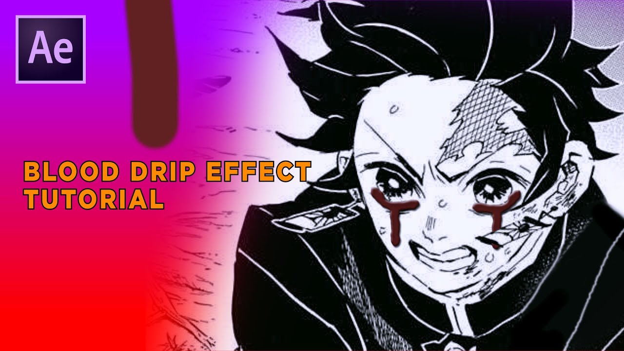 Blood Drip Effect Tutorial (After Effects) AMV