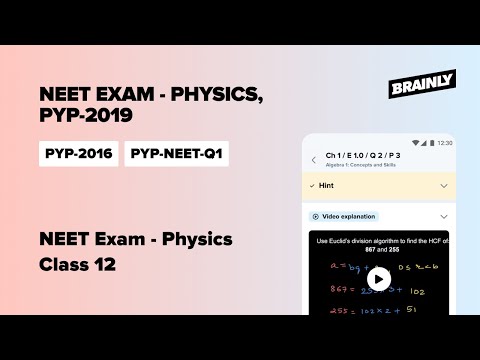 NEET Exam - Physics | Class 12 | PYP-2016 | PYP-NEET-Q1