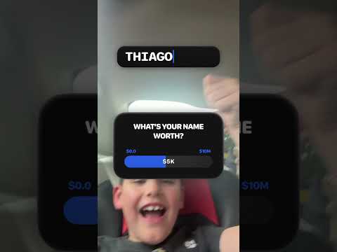 Whatβs Your Name Worth? How much is THIAGO?