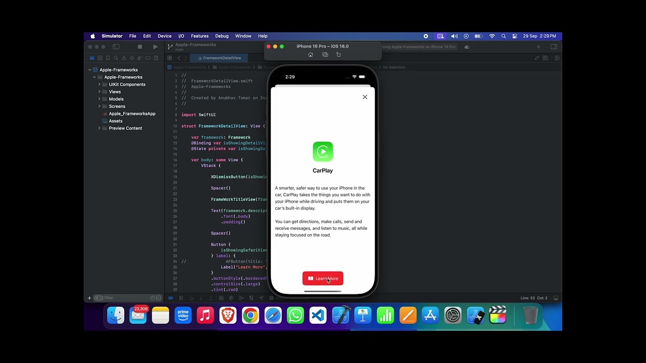 Apple Framework - iOS project