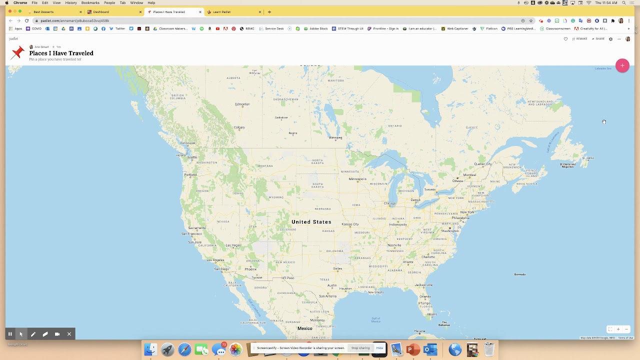 Creating a Padlet Map