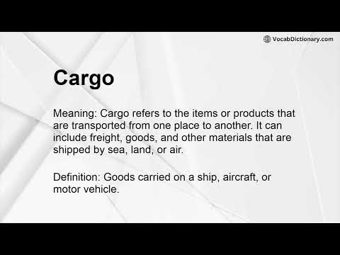 Cargo Meaning