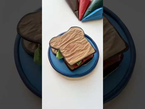 BLT cookie🥓🥬🍅 royal icing 101 linked in my bio #cookiedecorating #oddlysatisfying #asmr