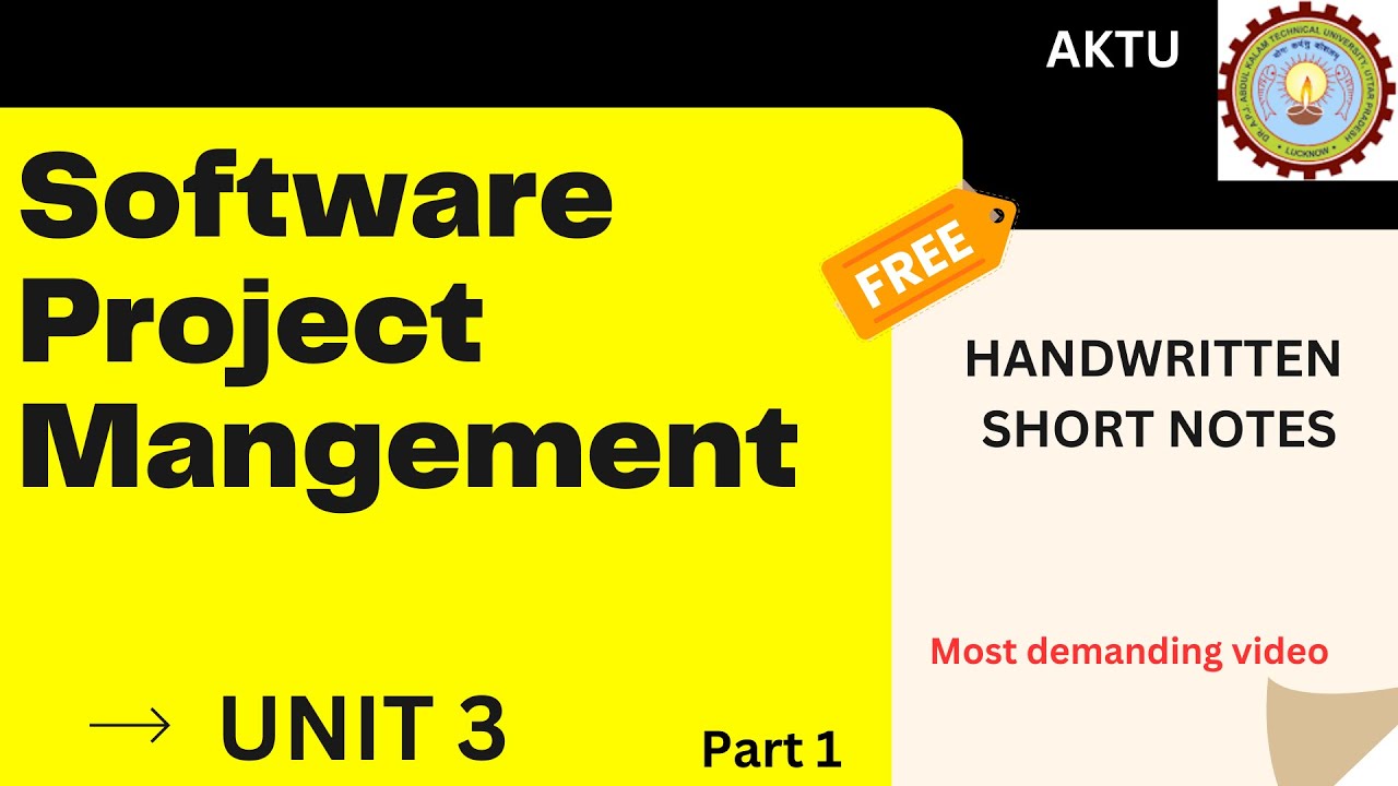 SPM Unit 3 | Software project management | part 1 | ShortNotes4U