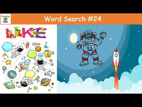 Are you ready to celebrate Astronauts with an Amazing Word Search Puzzle#24? Video by Creative Kids!