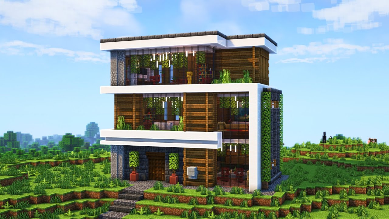 Minecraft | How to build a Modern House - Minecraft Builders