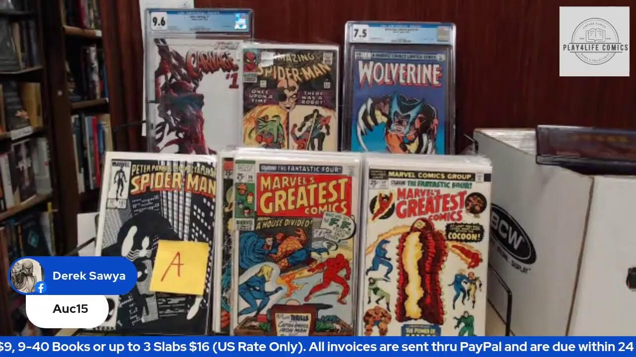 Thursday Night Comic Sale and Auction
