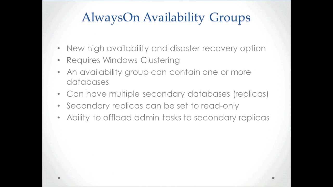 SQL Server 2012 - New Features