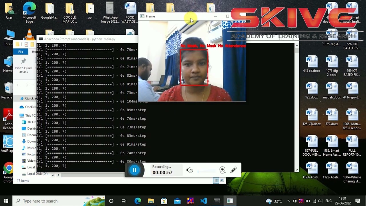 AUTOMATED SMART ATTENDANCE SYSTEM USING FACE RECOGNITION | PYTHON | COMPUTER VISION #pythonprojects