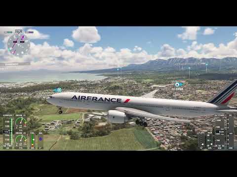 Landing at Pointe-à-Pitre International Airport, Guadeloupe.