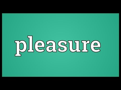Pleasure Meaning