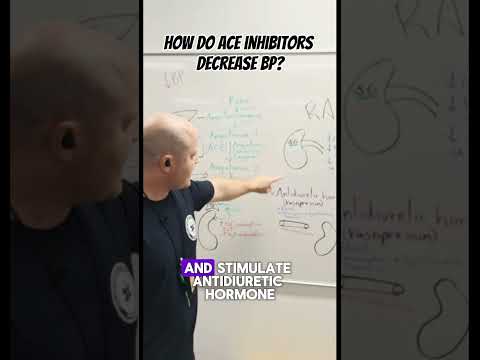 How do ACE inhibitors work to decrease blood pressure?