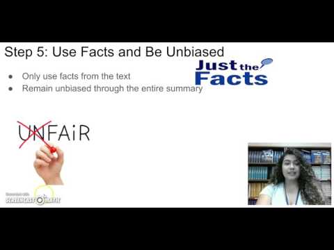 What is an Objective Summary