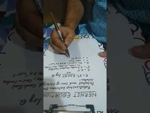 Nernst equation and it's derivation