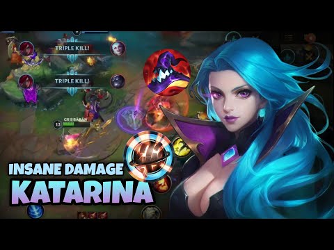 WILD RIFT : KATARINA CLEAN CARRY | WILD RIFT KATARINA BUILD & RUNES | #wildrift