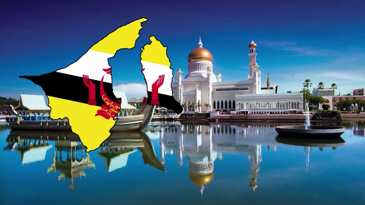 Flag Map - Brunei