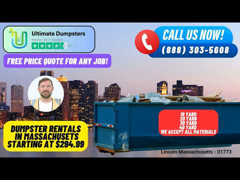 Lincoln Massachusetts - Same Day Dumpster Rentals Starting $294.99