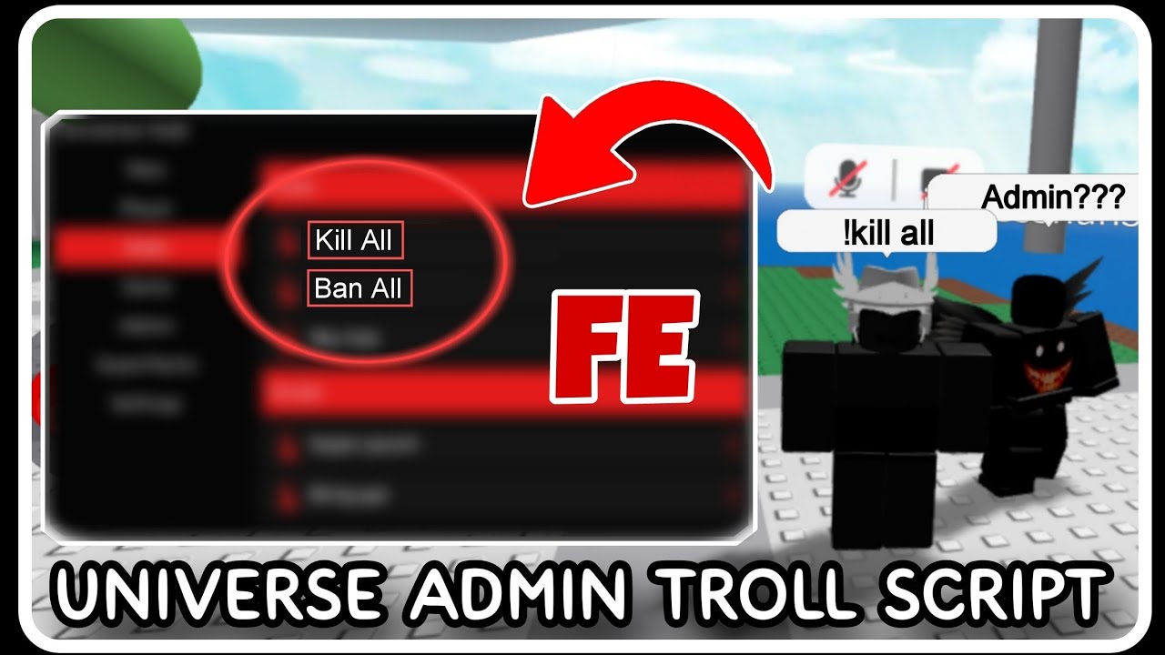 [ FE ] Universe Admin Troll Script - ROBLOX SCRIPTS - Super OP Trolling Hub
