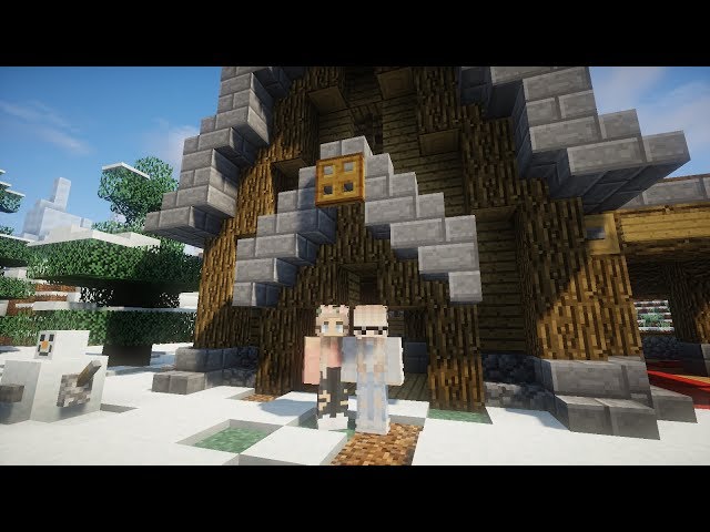 Custom Built Medieval Barn Time Lapse (Minecraft) With Video! Minecraft Map