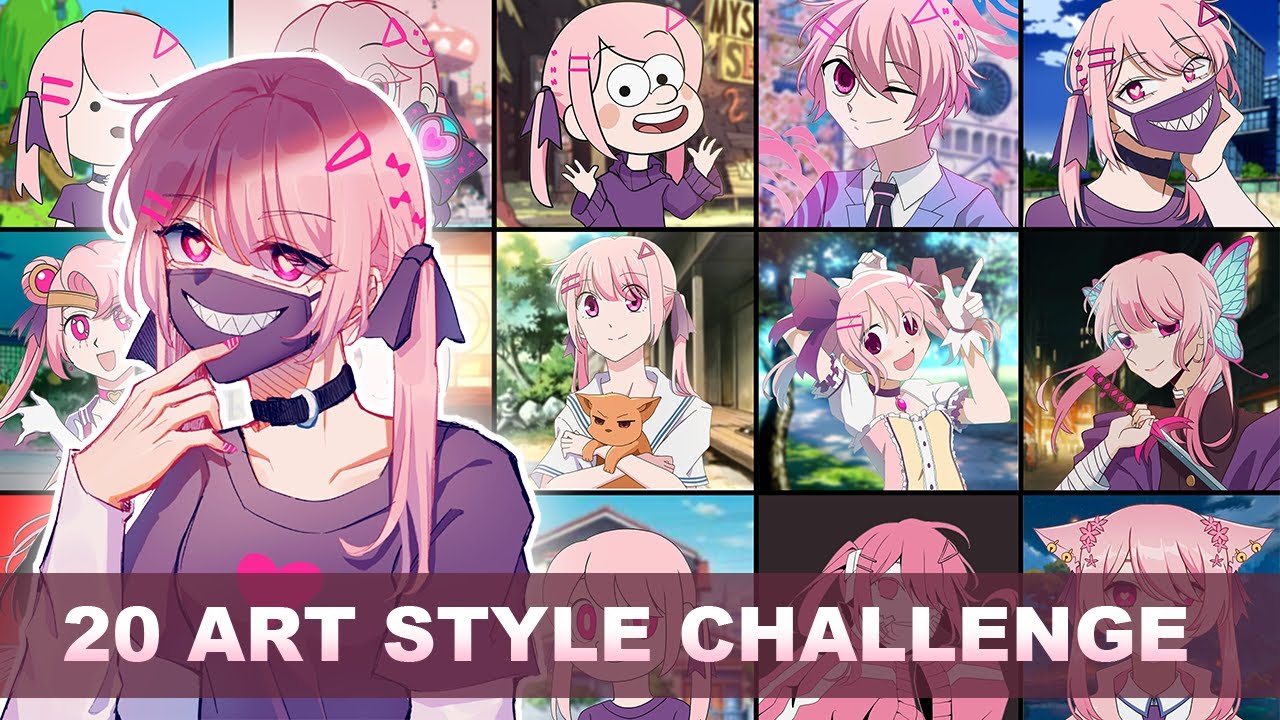 20 Art Style Challenge [ SPEEDPAINT + COMMENTARY ]