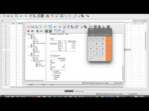 When and How To Run Kruskal Wallis in SPSS