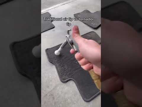Tornador vs SGC air tip for pet hair #pethair  #tornador  #detailingtips  #autodetailing
