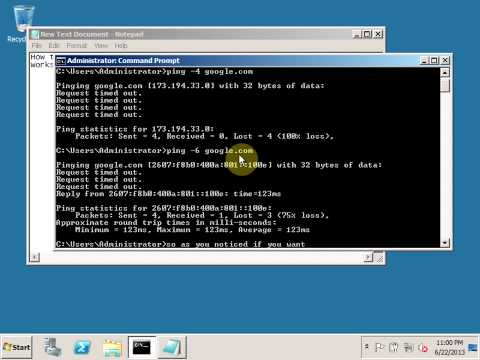 Ping IPV4 or IPV6