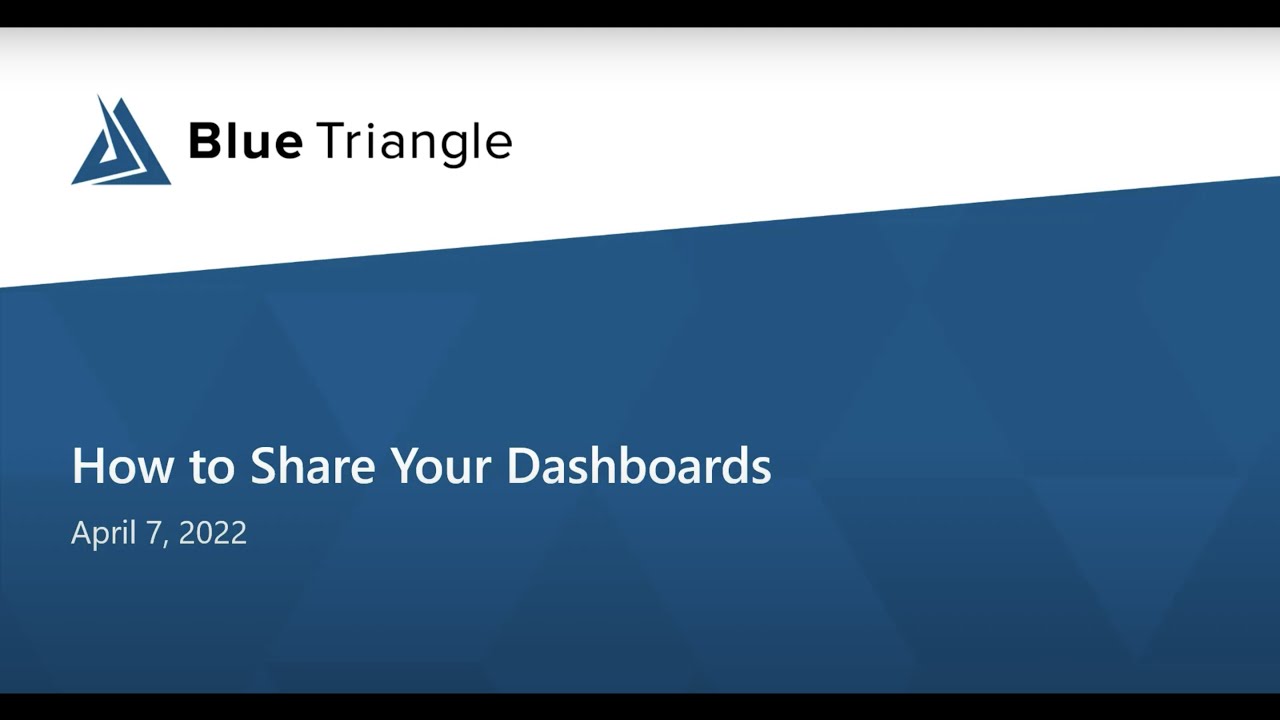 How to Share Your Dashboards