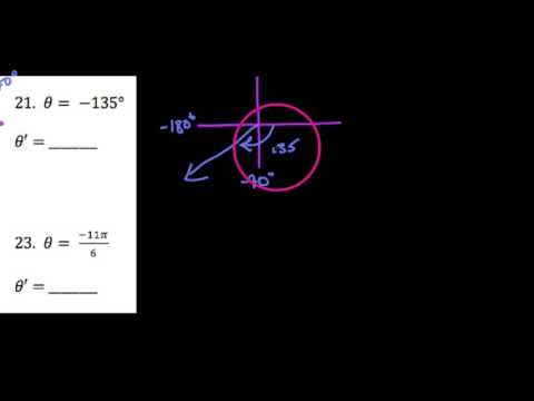 HA2, Worksheet 9.3, Video #2, Reference Angles