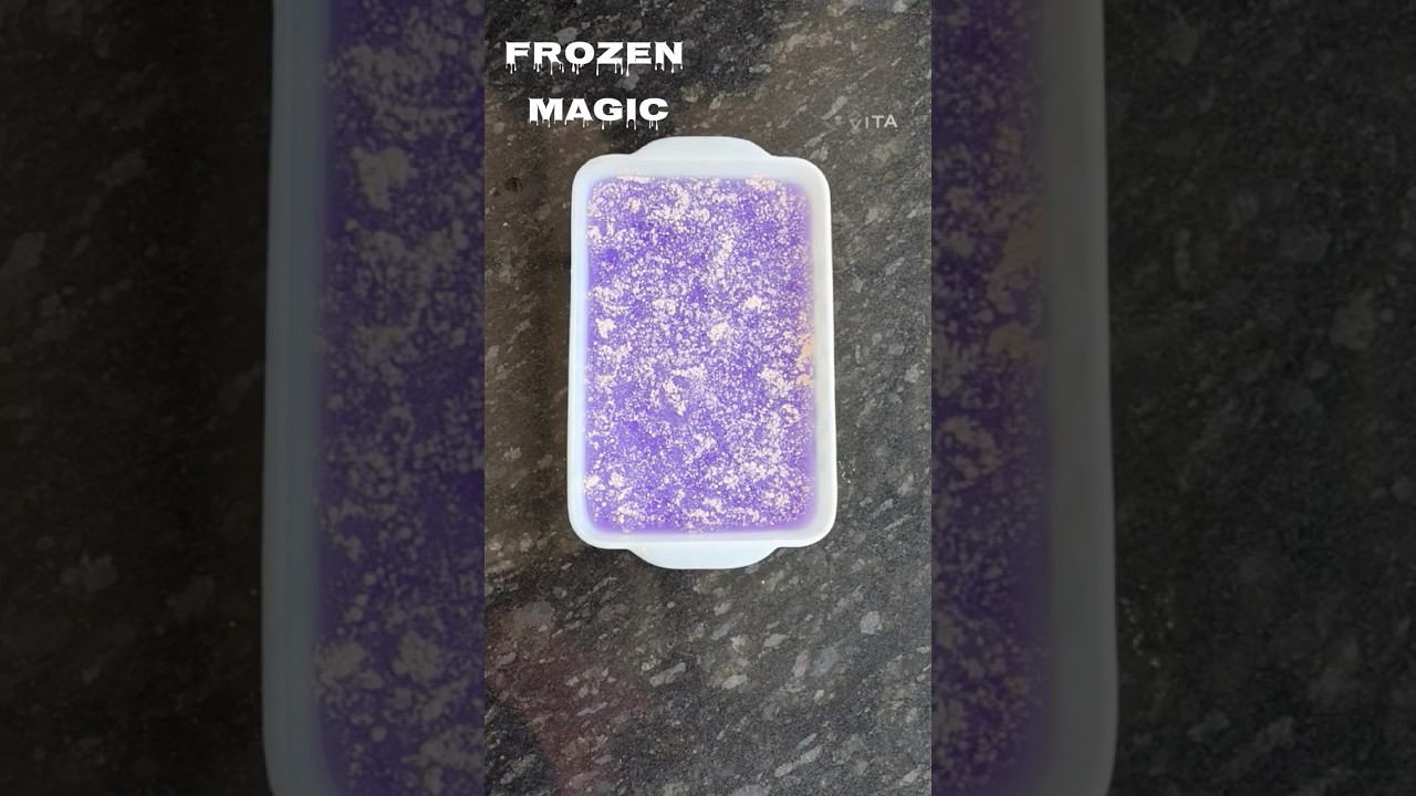 Frozen Magic ice break #diy #handsonactivitites #funactivities #science #school #sensoryplay
