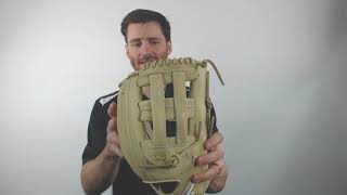 SSK White Line 12.75-Inch Dimple baseball glove (S19W1275D) | JustBallGloves.com
