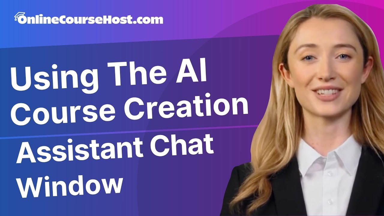 Using the AI Course Creation Assistant Chat Window