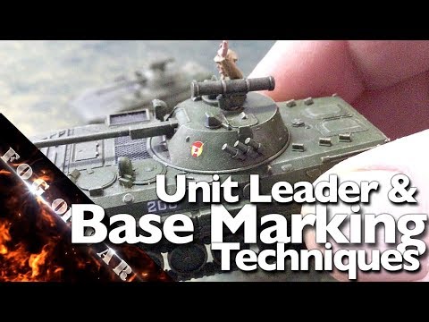 Tutorial | Unit Leader and Base Marking Techniques | Flames of War - Team Yankee