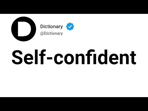 Self-confident Meaning In English