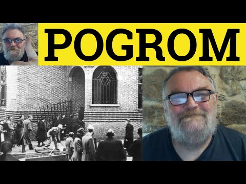 🔵 Pogrom Meaning - Pogrom Examples - Pogrom Definition - Russian in English - Pogrom