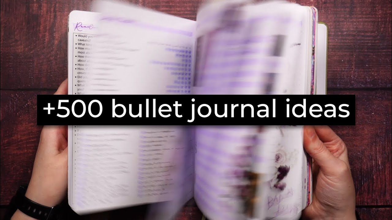 Bullet journal ideas MARATHON 💜 +500 ideas for your bujo