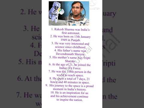 10 Lines Essay on Rakesh Sharma in English || Rakesh Sharma Essay in English || About Rakesh Sharma