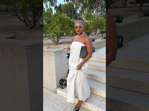 Dress code: Cocktail Attire 🤍 I think I nailed it 🥰 #summernights #dinnerparty #over40style #lamer