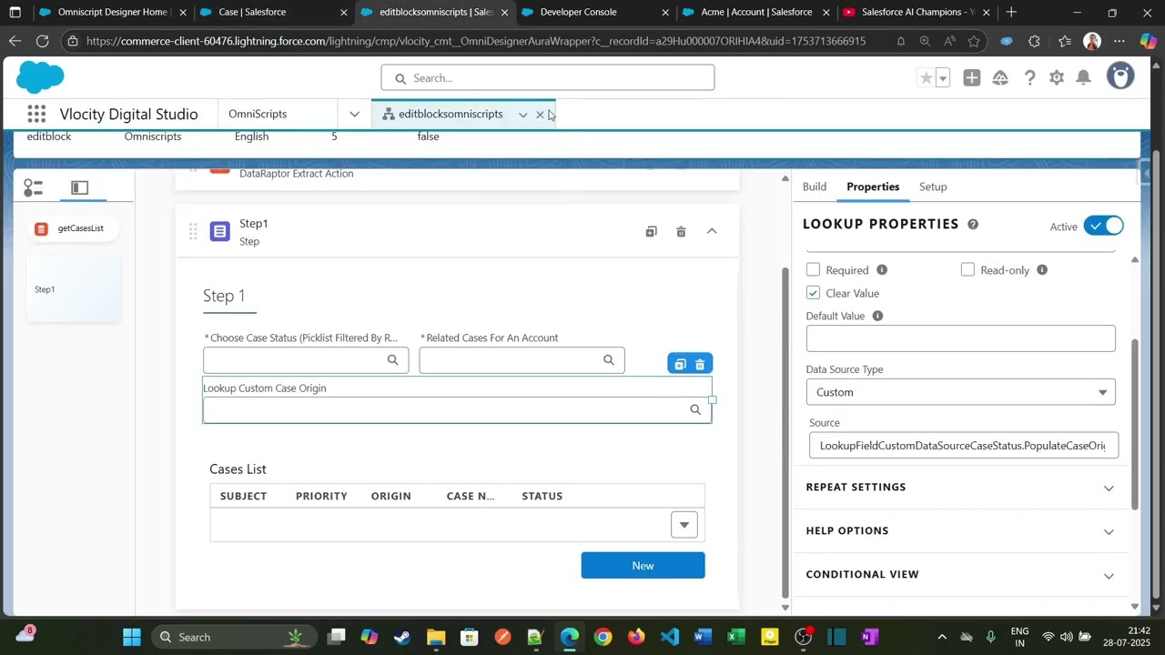 OS33: Step by Step Guide OmniStudio Lookup Element Using Custom Data Source for Custom Fields