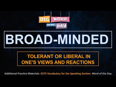 IELTS Hacking Word 9 Broad Minded