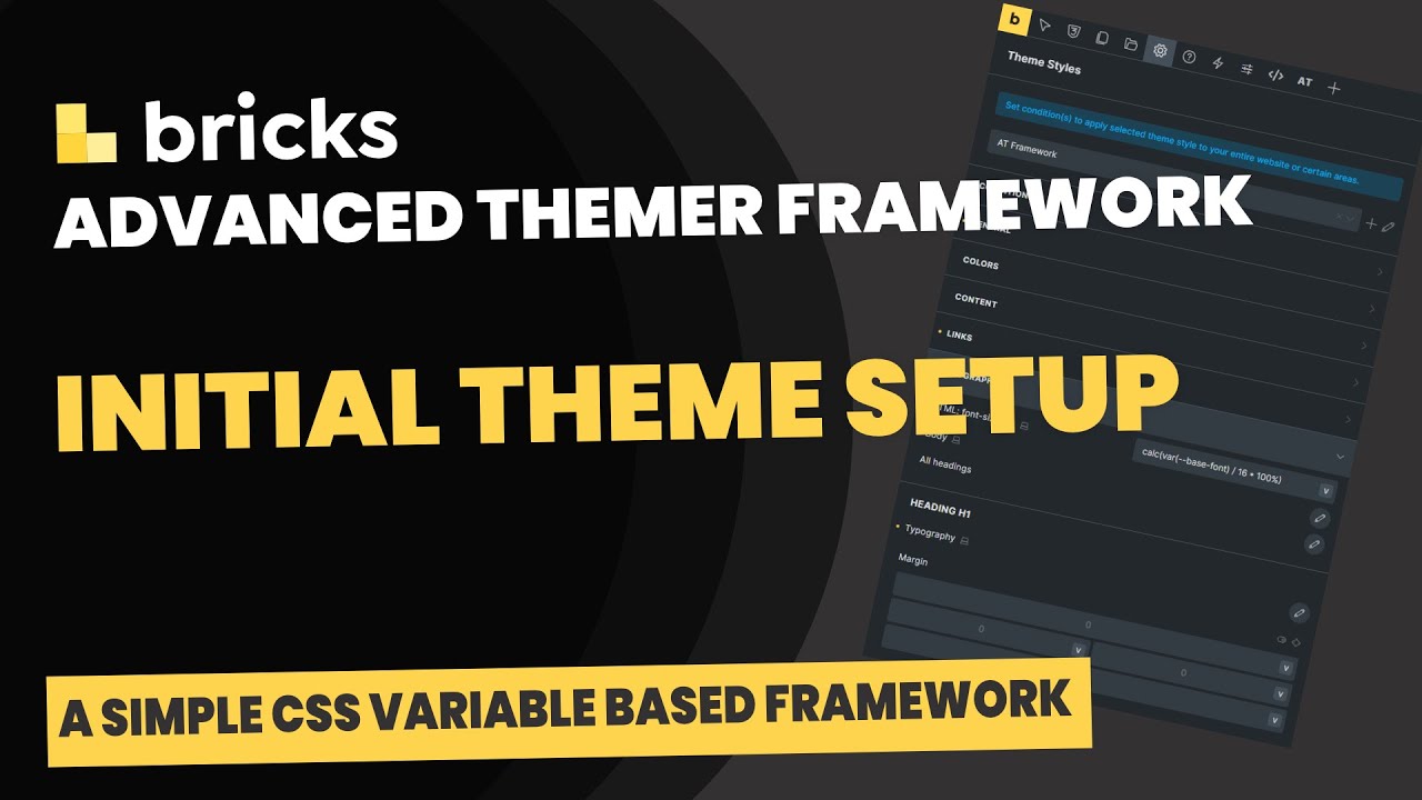 Bricks Builder Advanced Themer Framework Theme setup