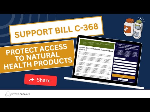 Protect Access to Natural Health Products | Support Bill C-368