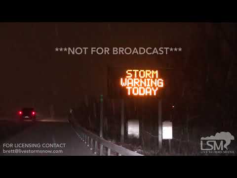3-2-2018 Albany, Ny Heavy snow begins to fall and accumulate as winter storm approaches