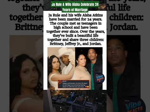 Ja Rule & Wife Aisha Celebrate 24 Years of Marriage! ❤️ #LoveGoals #PowerCouple #JaRule