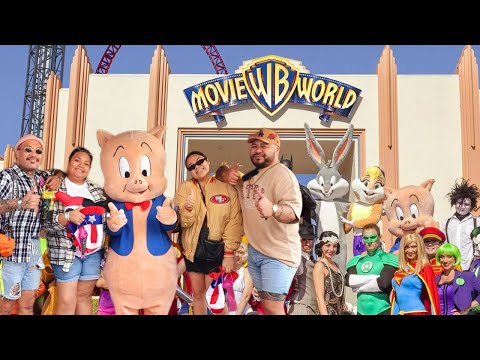 WE GOT SPONORED YEARLY PASSES | Our First Family Staycation at MOVIE WORLD, Gold Coast, Brisbane