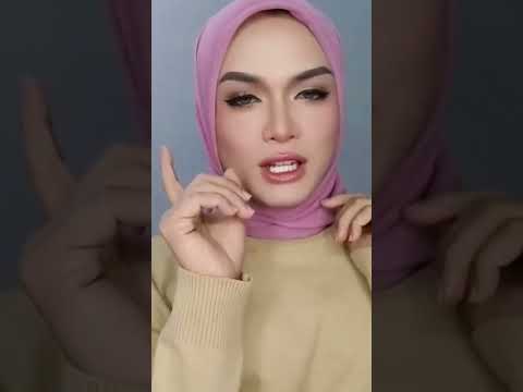 cowok jadi cewek make up menipu 🤣 #shorts