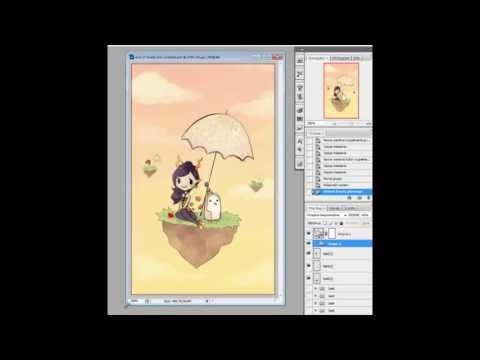 Speedpaint - Land of Flying Islands and Umbrellas